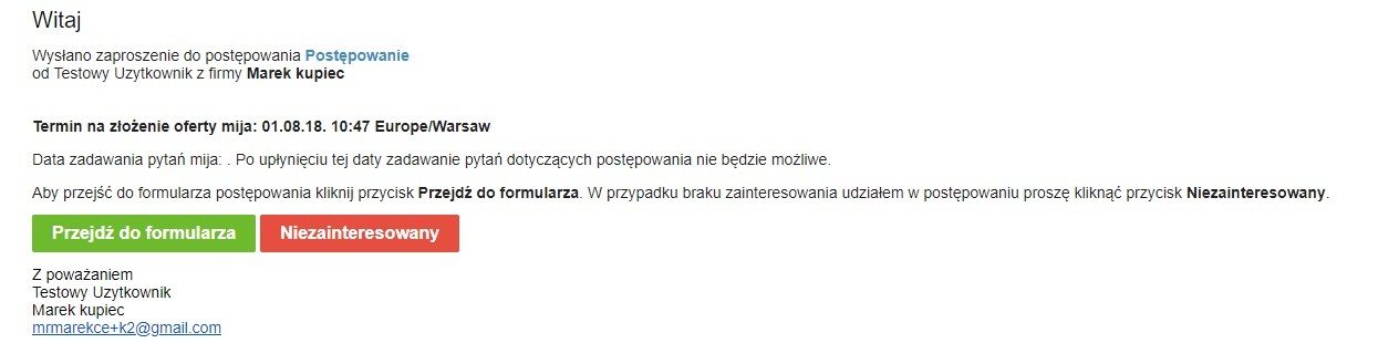 Złożenia oferty w zapytaniu ofertowym (bez konieczności logowania ...